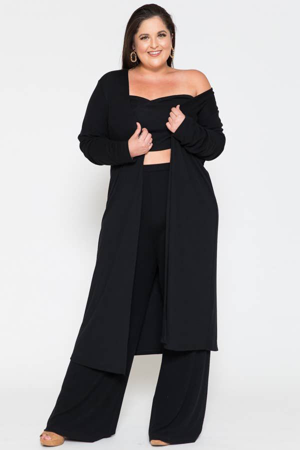 Ensemble grande taille trois pièces Caroline